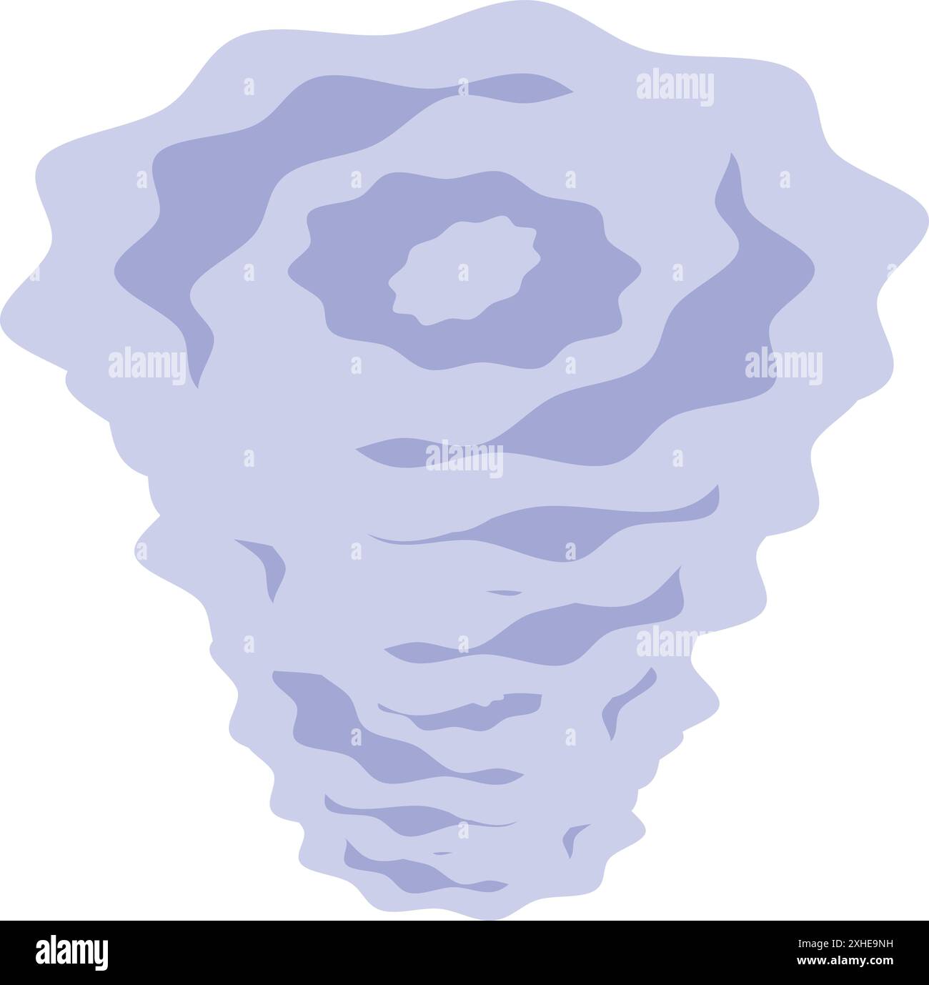 Light blue whirlwind rotating and creating a vortex, air flow, abstract ...