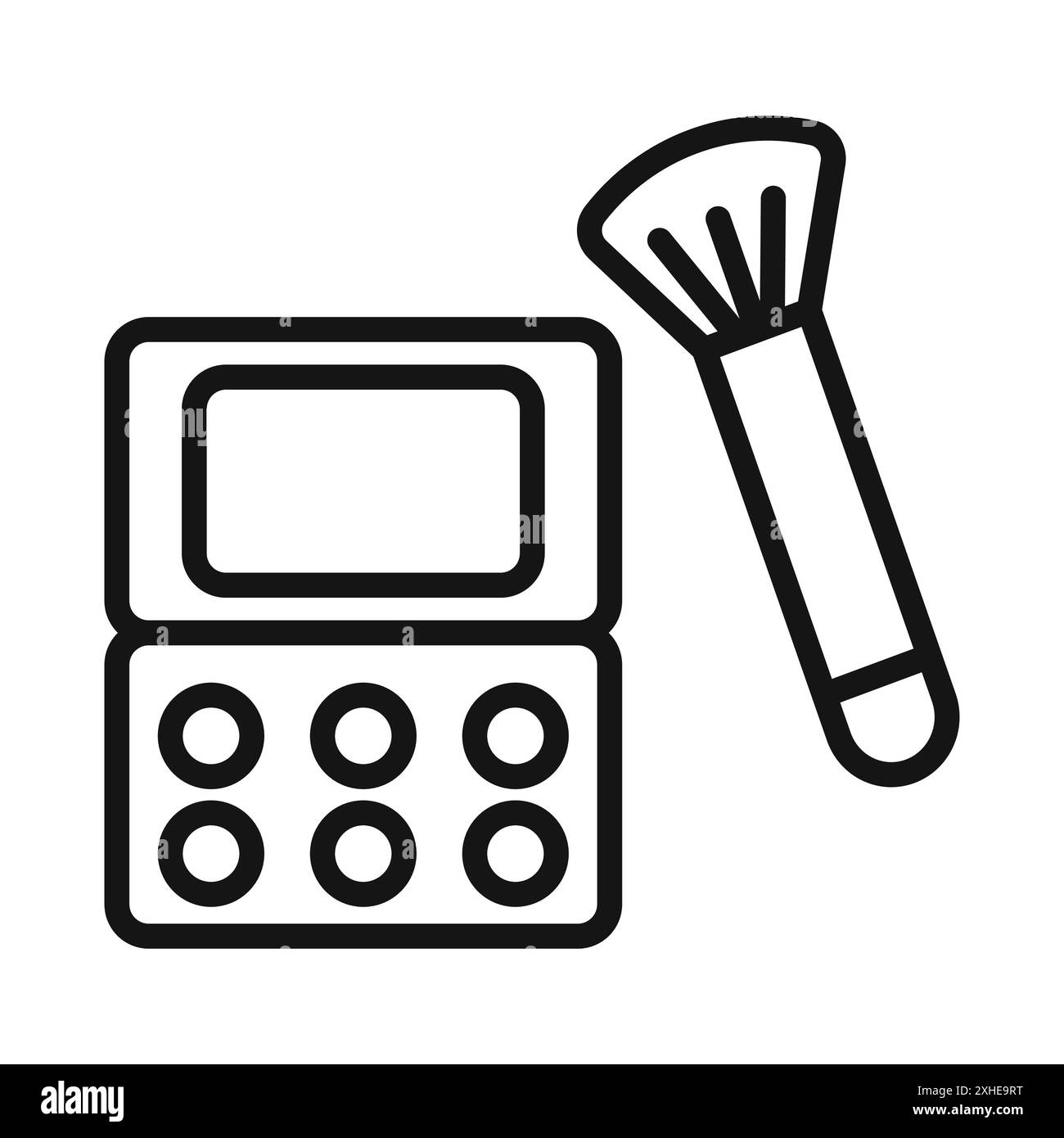 makeup icon Vector symbol or sign set collection in black and white ...