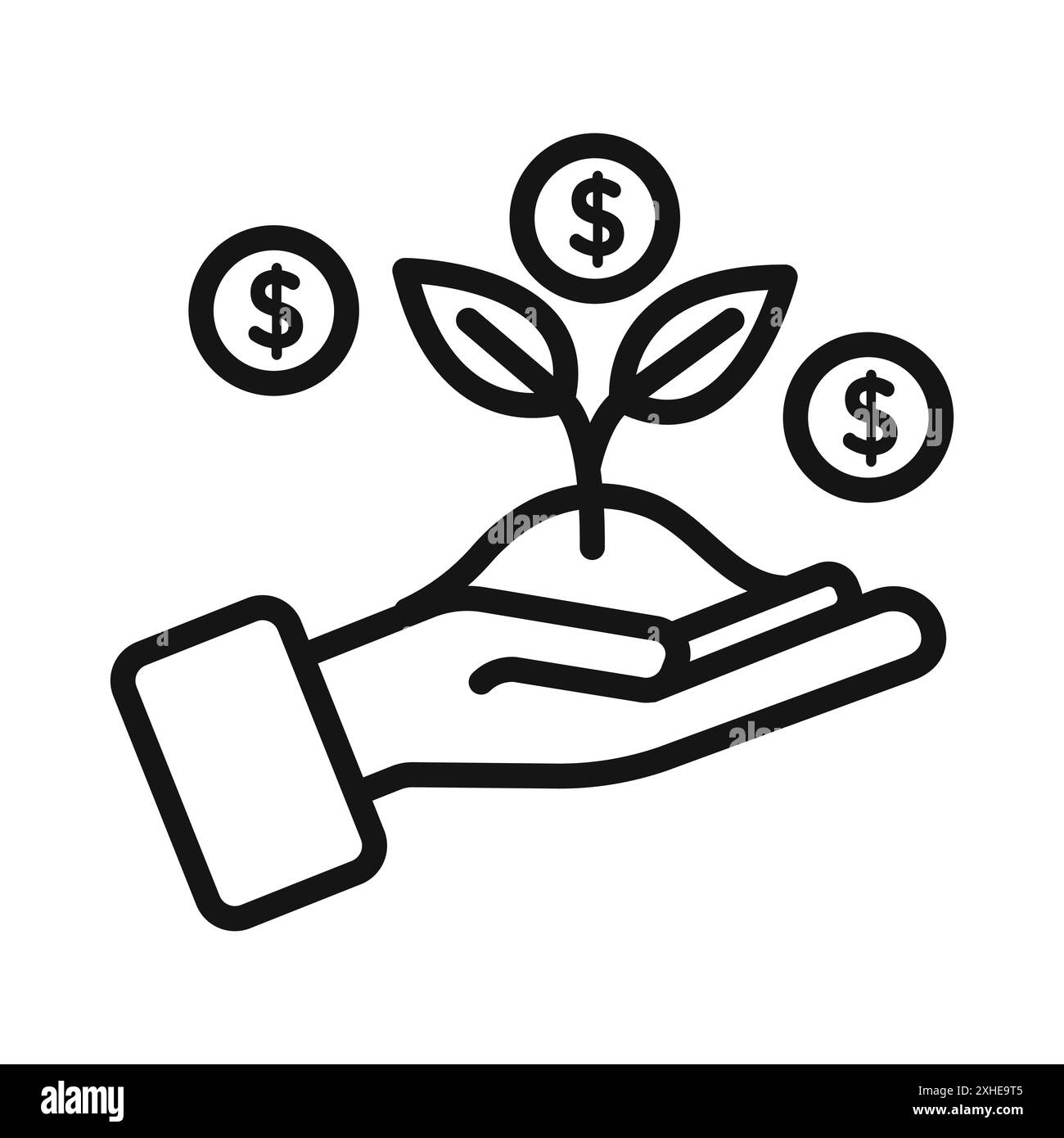 Money tree logo vector vectors hi-res stock photography and images - Alamy