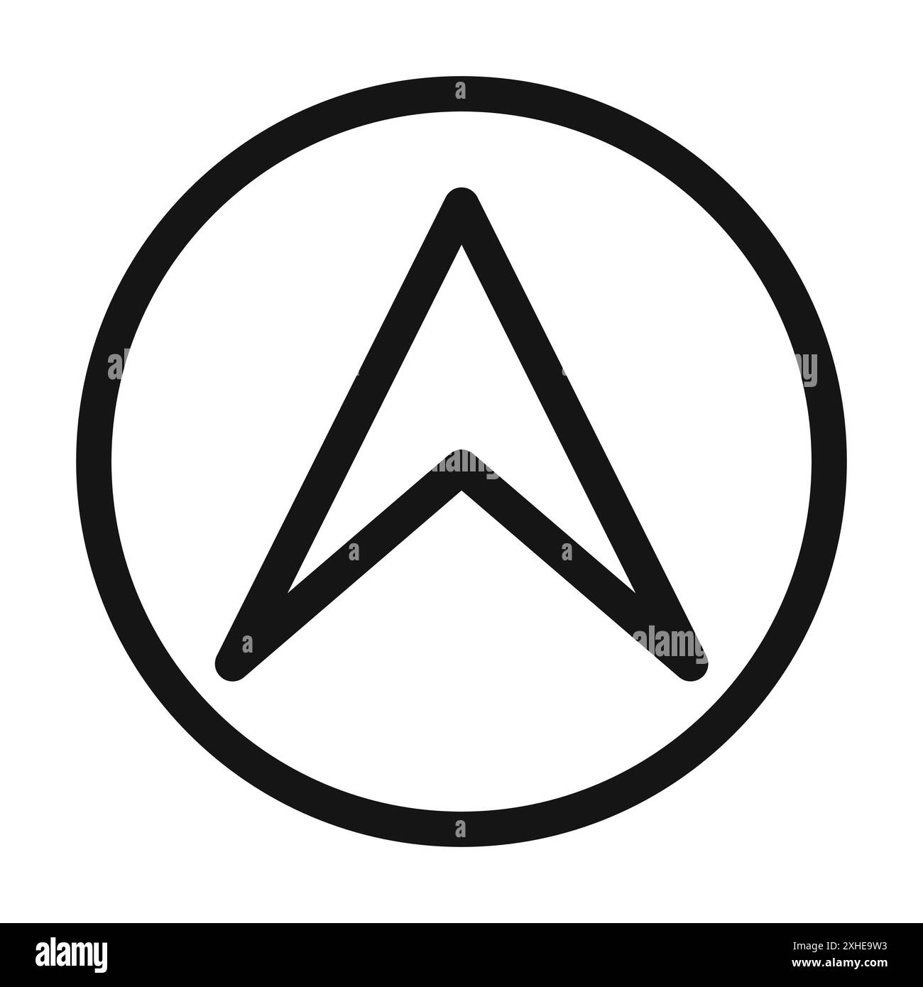 Navigator arrow icon Vector symbol or sign set collection in black and ...