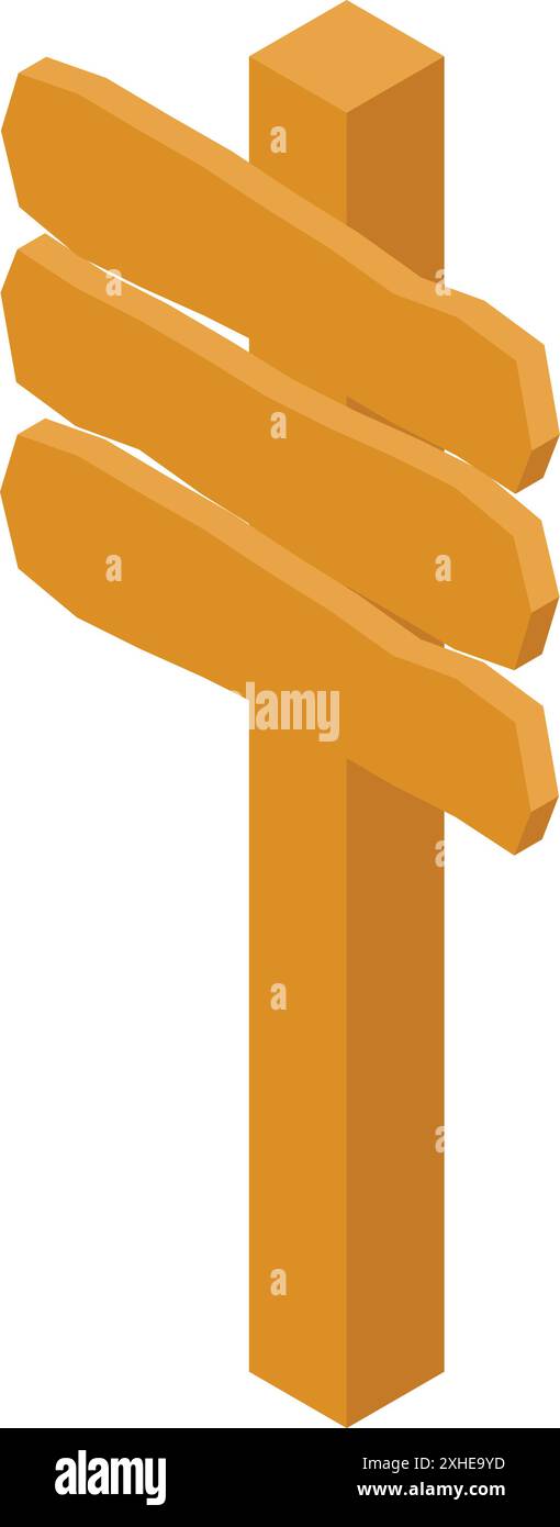 Blank wooden signpost showing multiple directions on white background ...