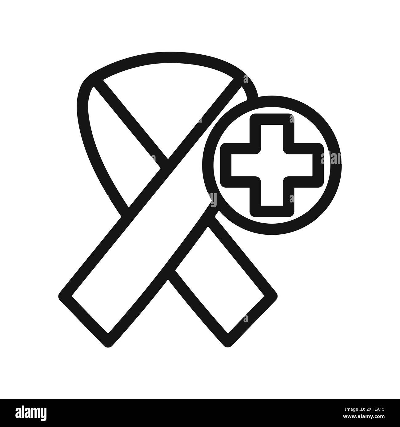 Oncology department icon Vector symbol or sign set collection in black ...