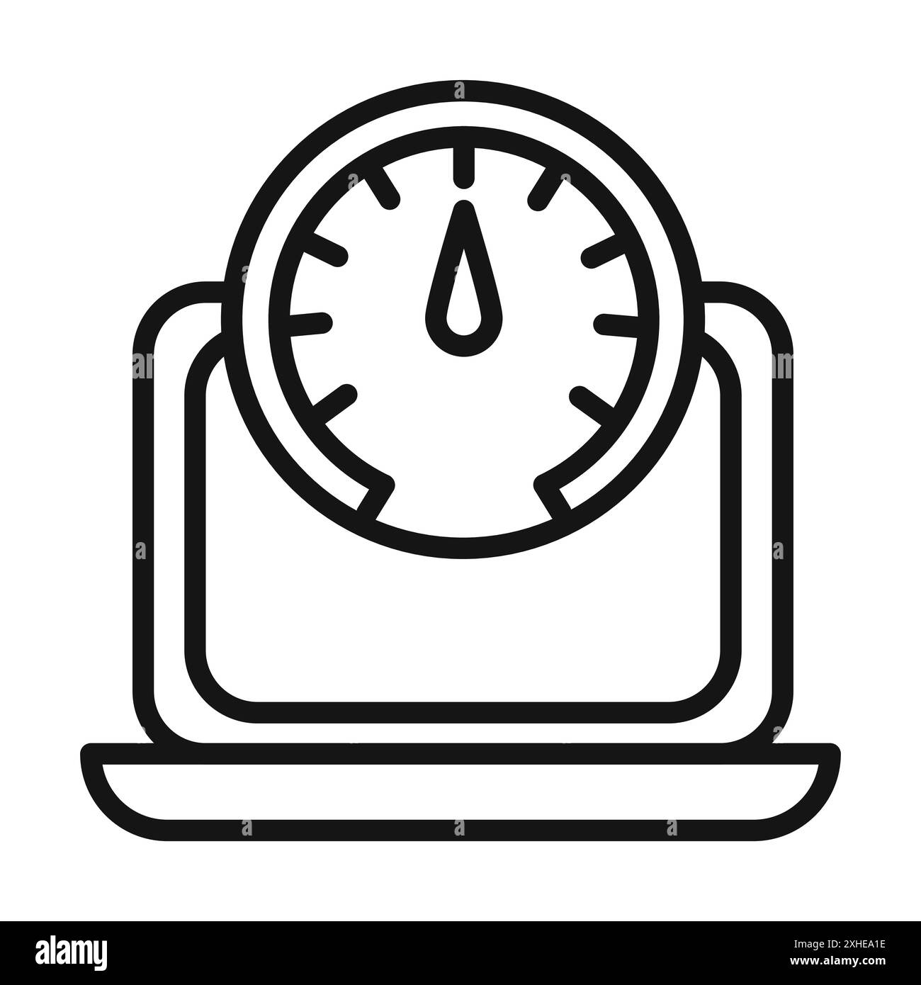 Network speed test icon Vector symbol or sign set collection in black ...