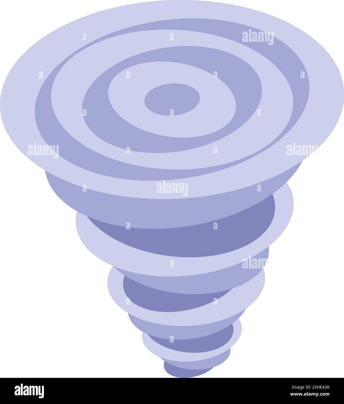Big tornado rotating and forming a twister with strong wind Stock ...