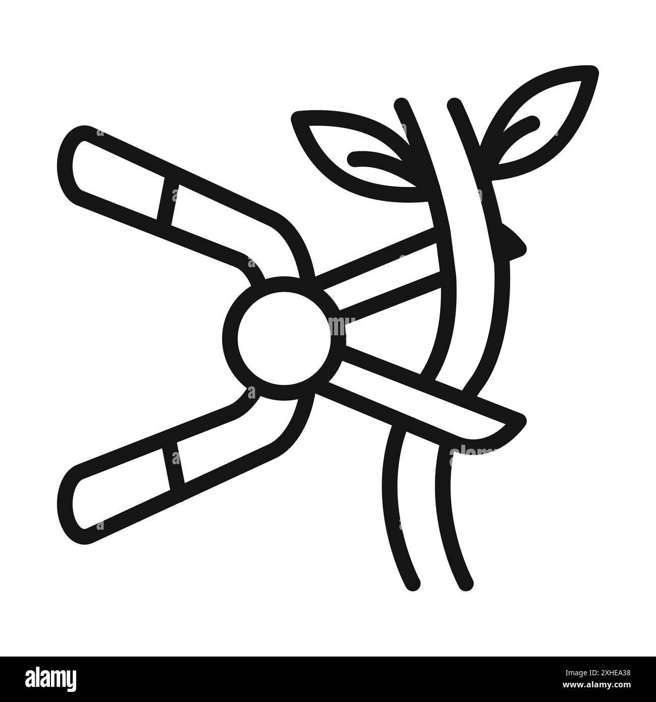 Pruning icon Vector symbol or sign set collection in black and white ...