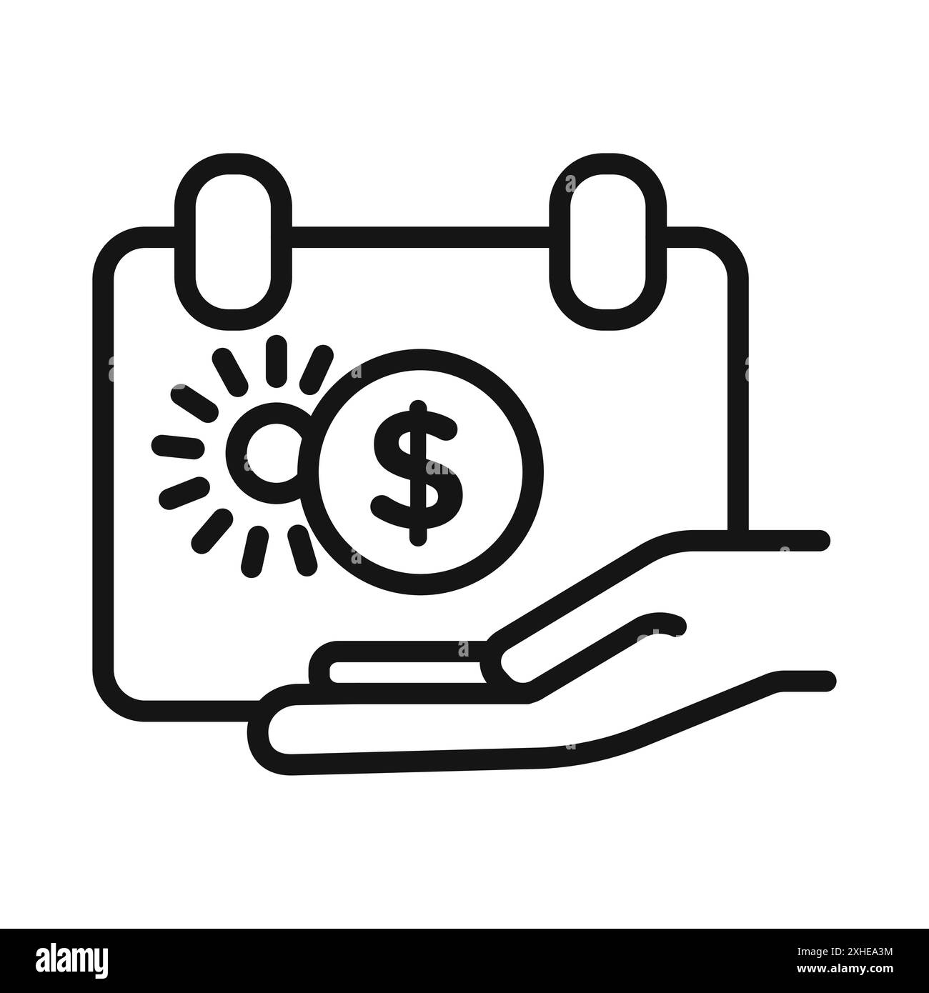 Unlimited PTO icon Vector symbol or sign set collection in black and ...