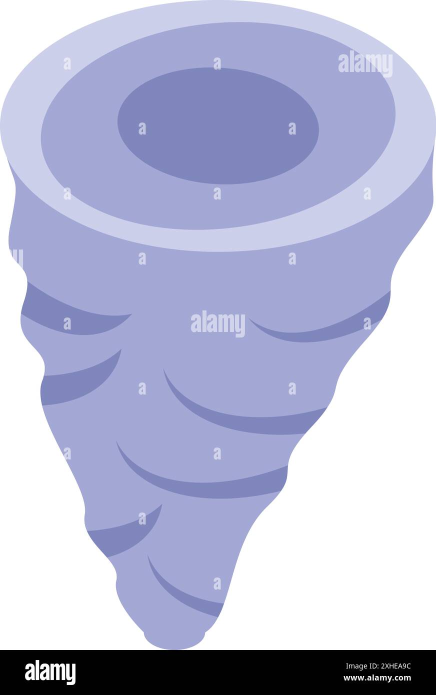 Big tornado rotating and making damage, dangerous hurricane weather ...