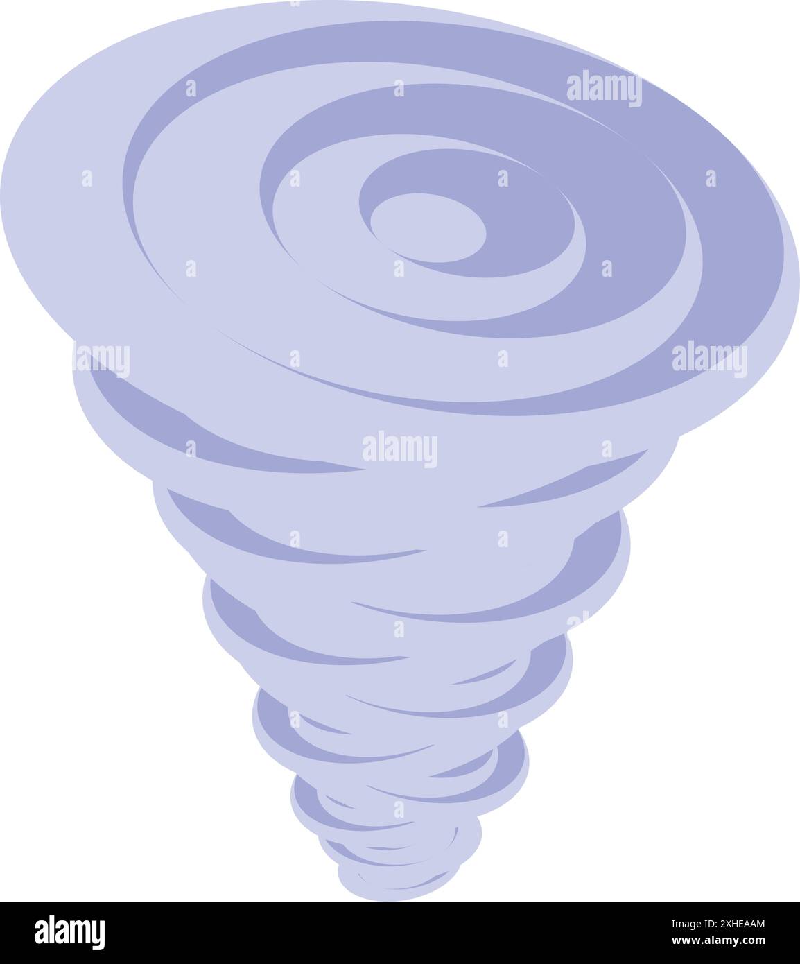 Big cyclone spinning, dangerous weather phenomenon forming a vortex ...