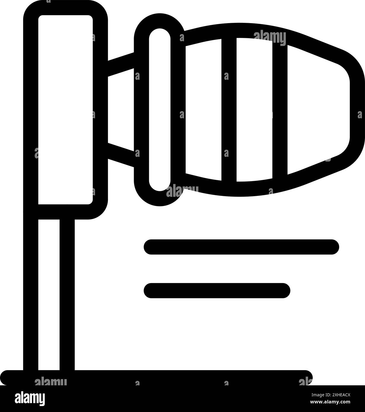 Line icon of an airport windsock indicating wind direction for safe ...