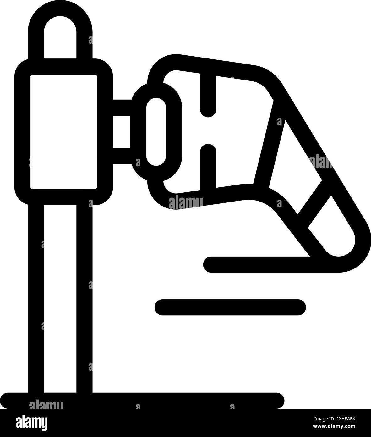 Bionic prosthetic arm being tested for speed and movement in a medical ...