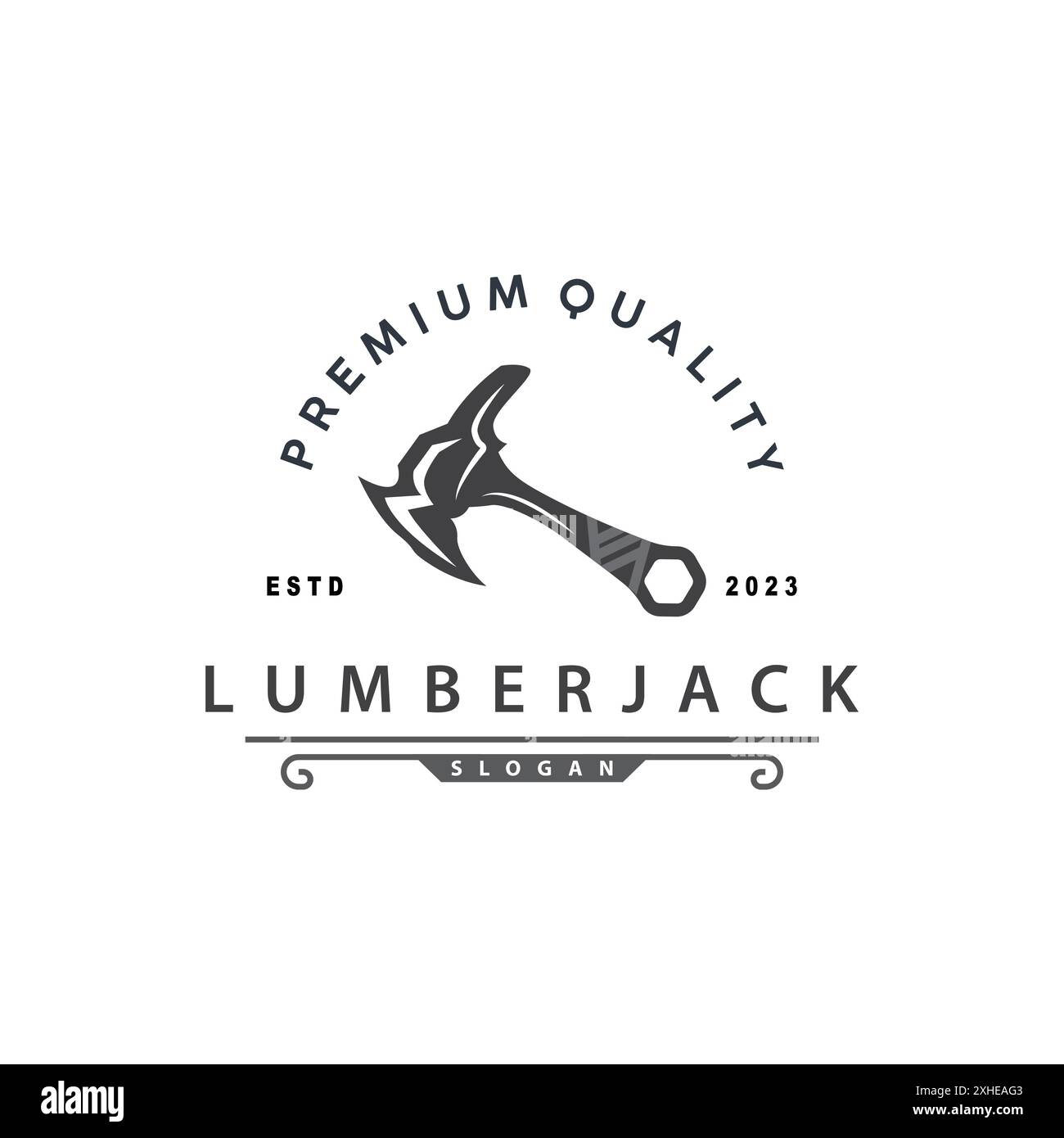 Axe Logo Simple Design Illustration Symbol Template Stock Vector Image ...