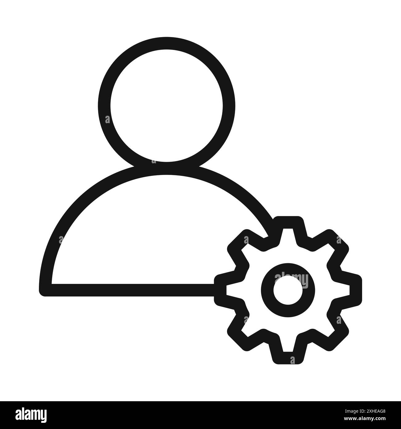 User Management Icon Vector symbol or sign set collection in black and ...