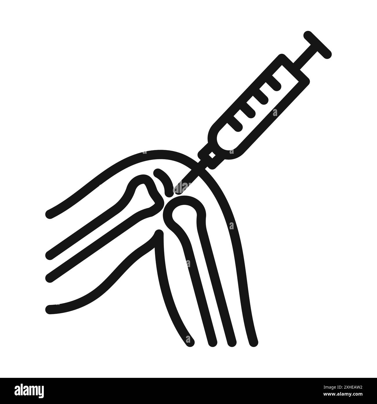 Treatment arthritis icon Vector symbol or sign set collection in black ...