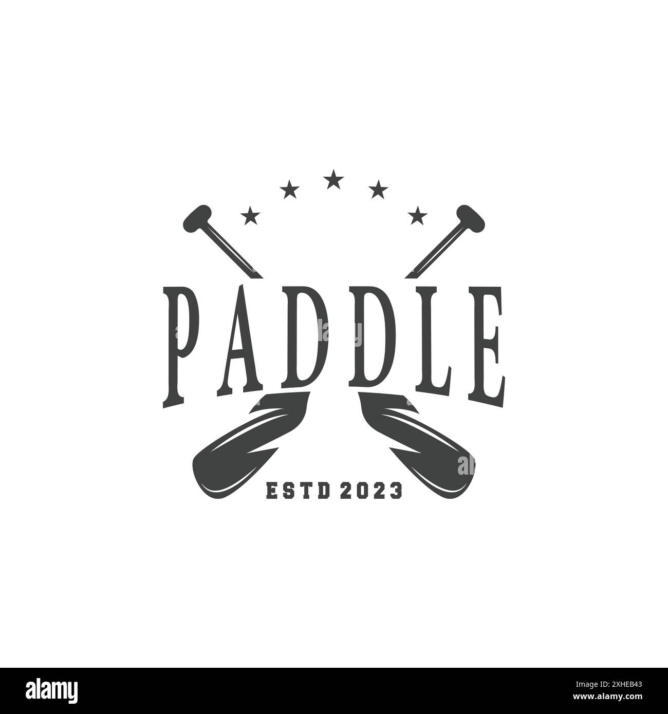Paddle Logo, Boat Paddle Design Vector Illustration Symbol Simple ...