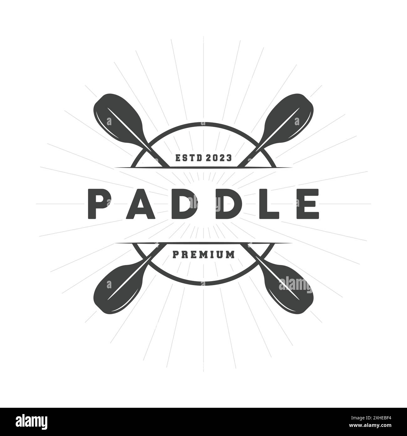 Paddle Logo, Boat Paddle Design Vector Illustration Symbol Simple ...
