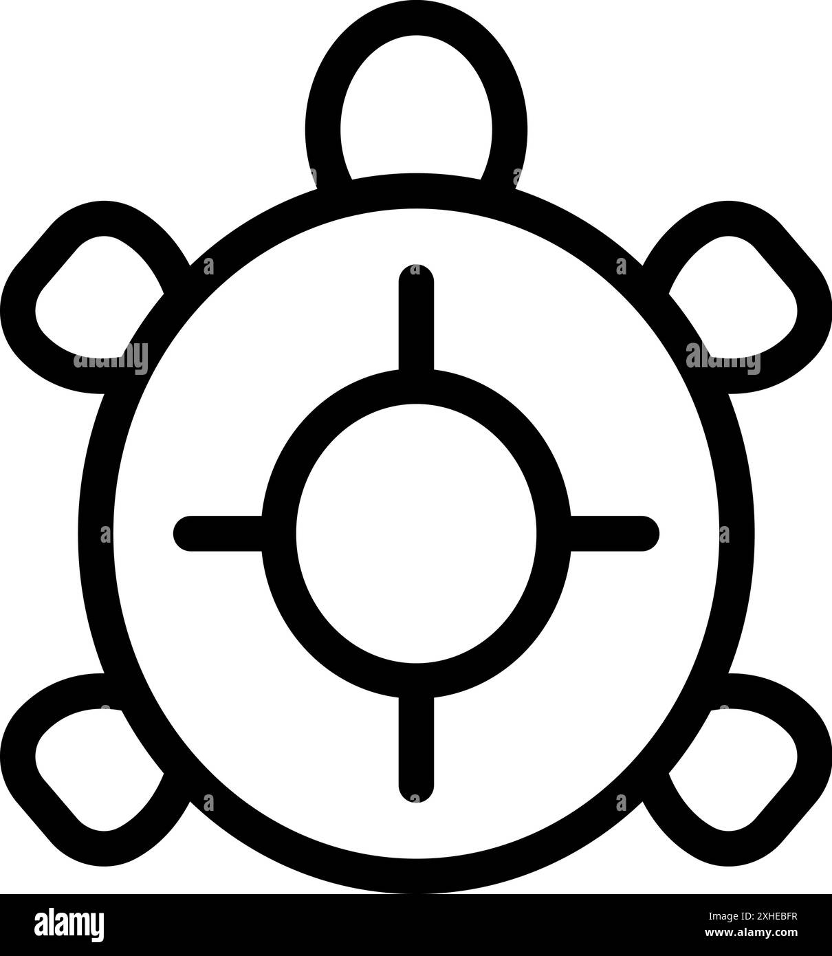 Turtle shell target logo is representing the concept of focusing on ...