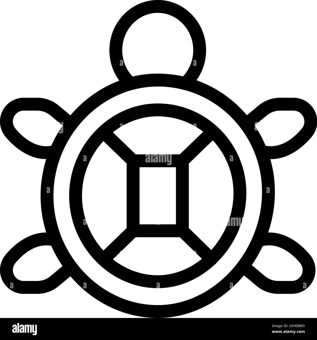 Simple line art illustration of a turtle shell, perfect for ...