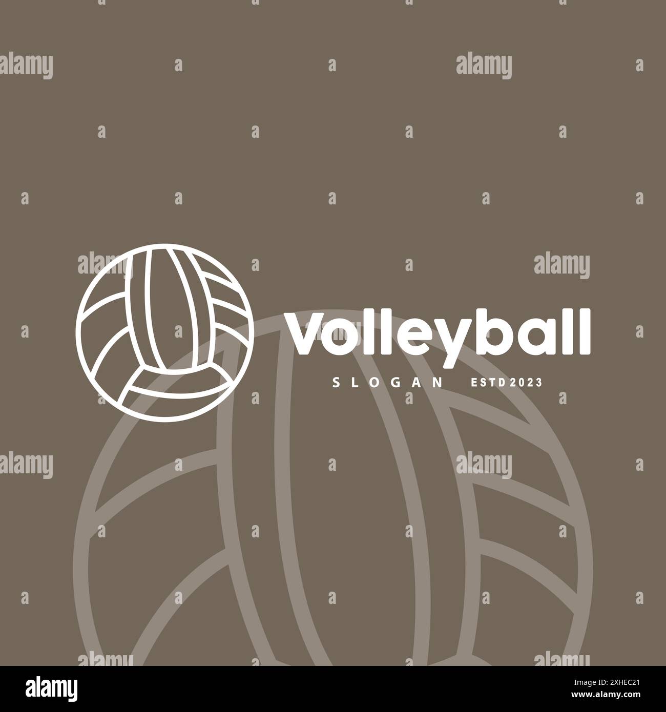 Volleyball Logo, Sport Simple Design, Illustration Template Vector ...