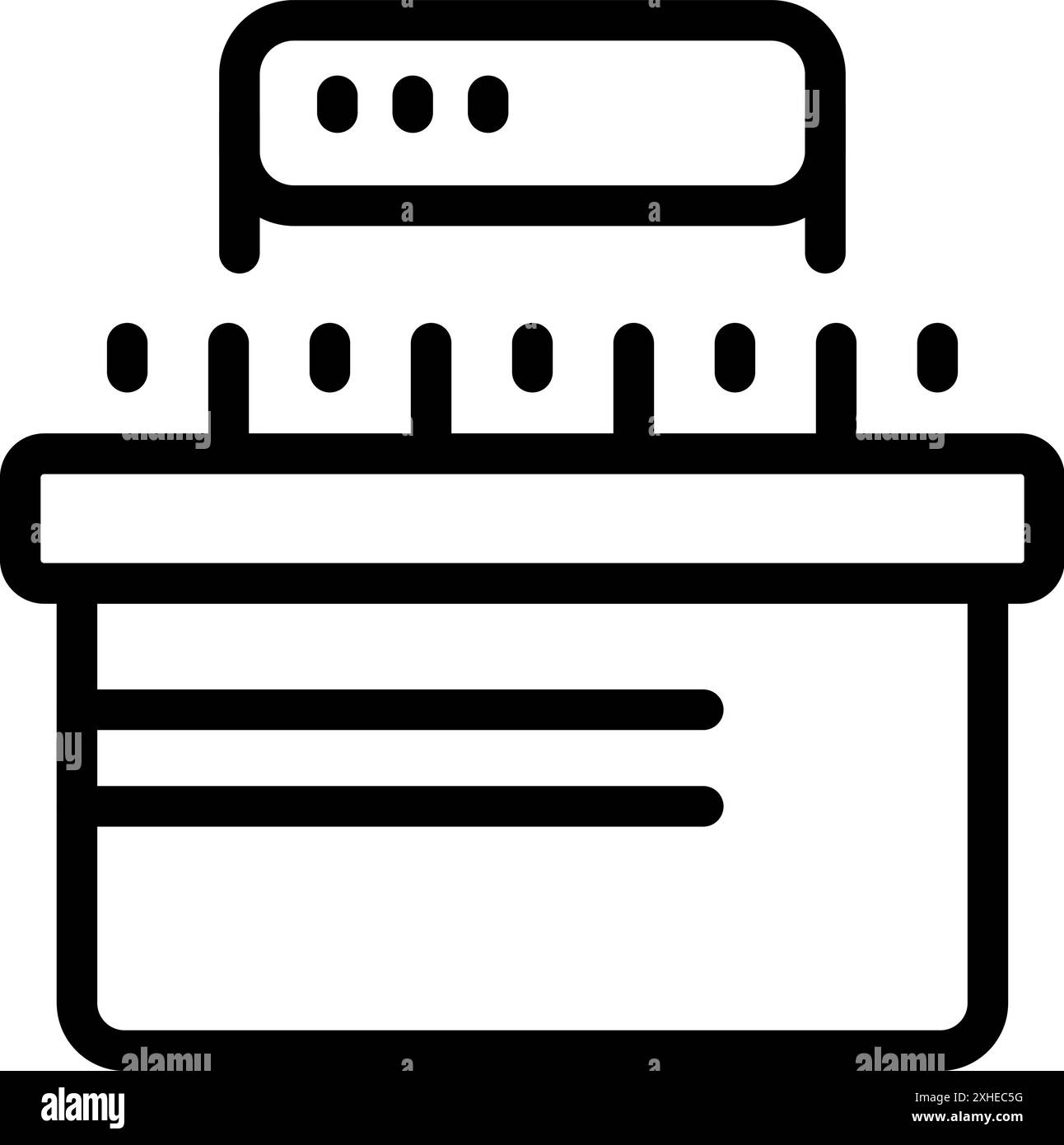 Line art icon of a server room cooling system, highlighting efficient ...