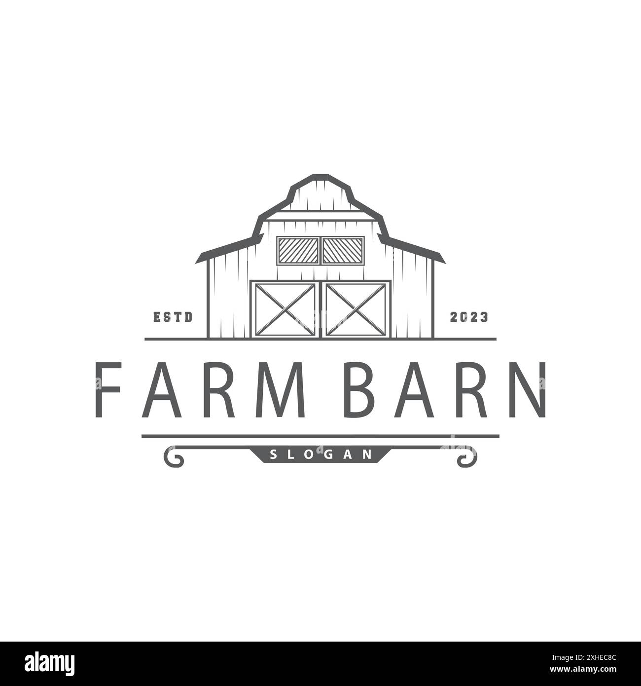 Horse barn logo hi-res stock photography and images - Alamy