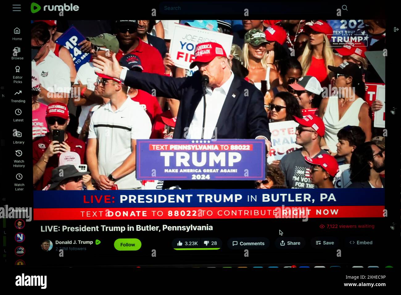 Trump assassination attempt hi-res stock photography and images - Alamy