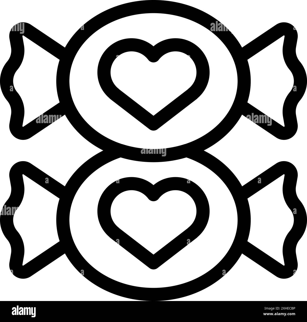Conversation Hearts Clipart Black And White