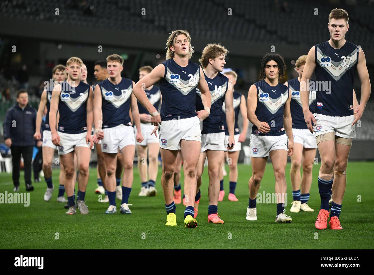 Melbourne, Australia. 14th July, 2024. Josh Smillie of Victoria Metro ...