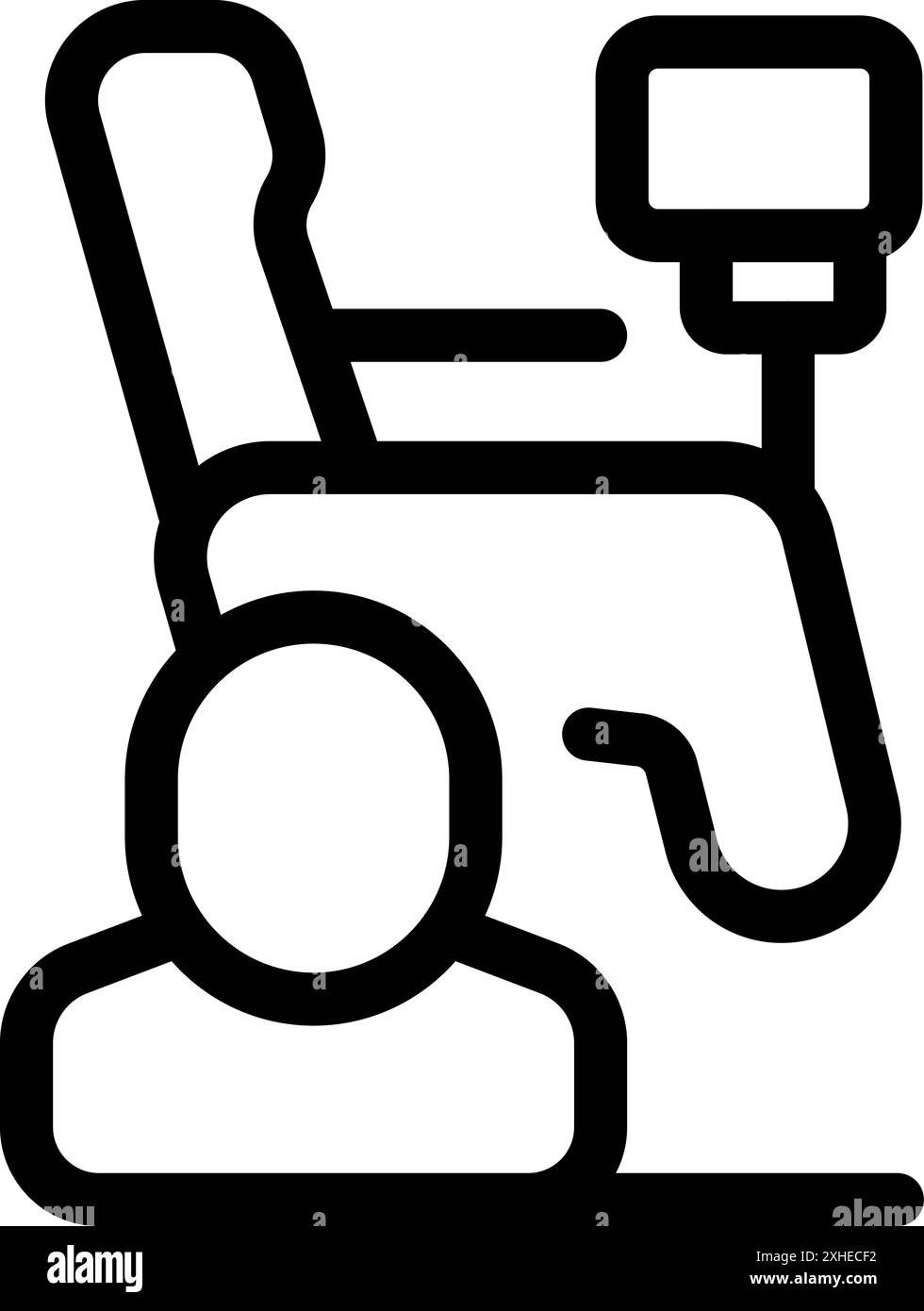 Eye doctor phoropter vision Cut Out Stock Images & Pictures - Alamy