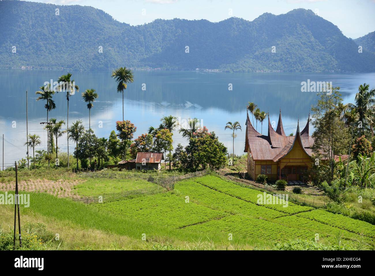 Agam Regency, Indonesia. 11th July, 2024. A view is showing Lake ...