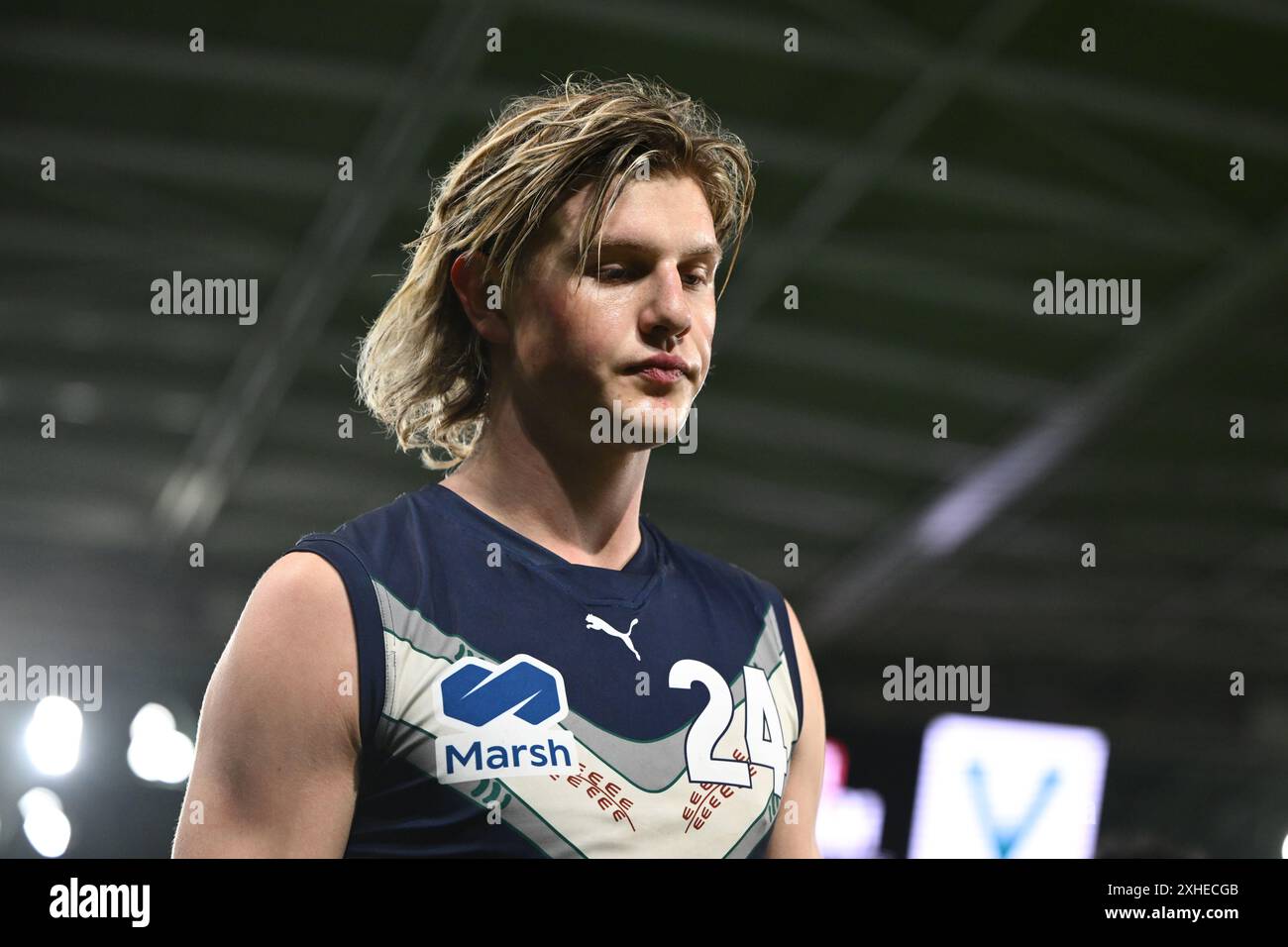 Melbourne, Australia. 14th July, 2024. Josh Smillie of Victoria Metro ...