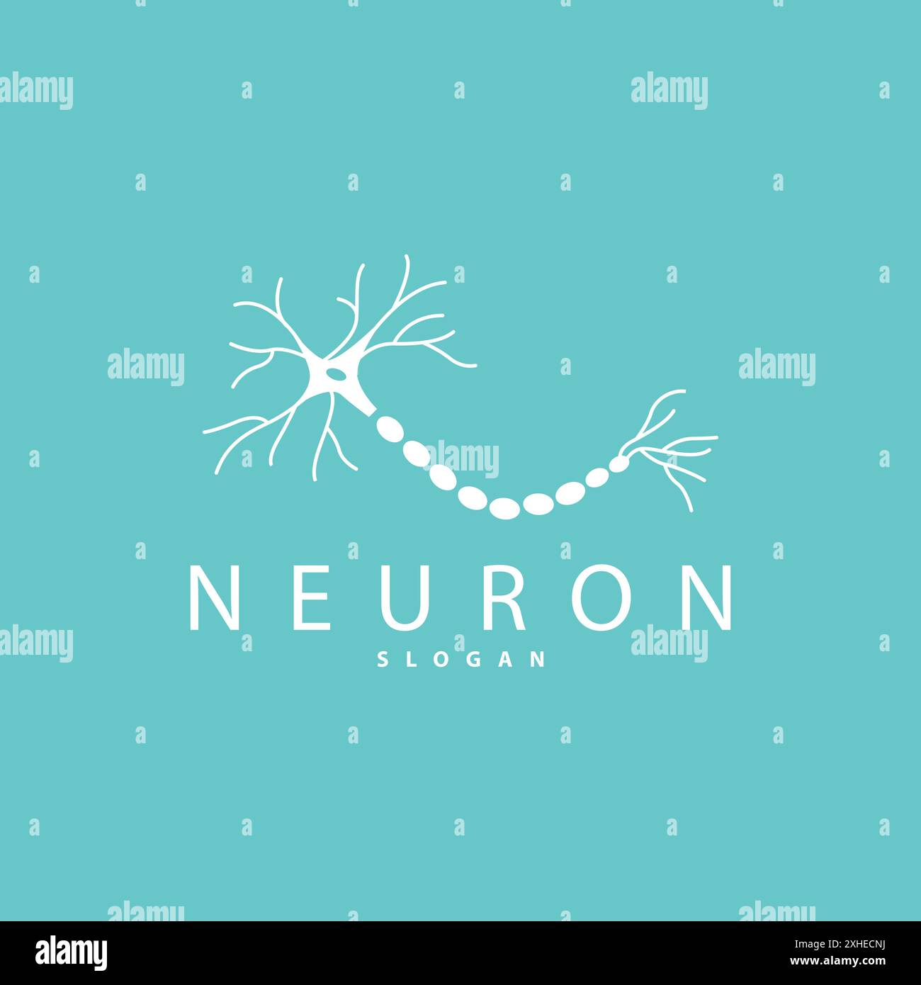 Neuron Logo, Neuron Nerve or Seaweed Vector Abstract Molecule Design ...