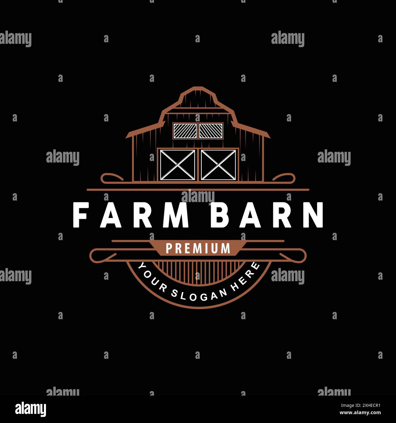 Barn Farm Logo Minimalist Vintage Rustic Design Vector Illustration Stock Vector Image & Art - Alamy