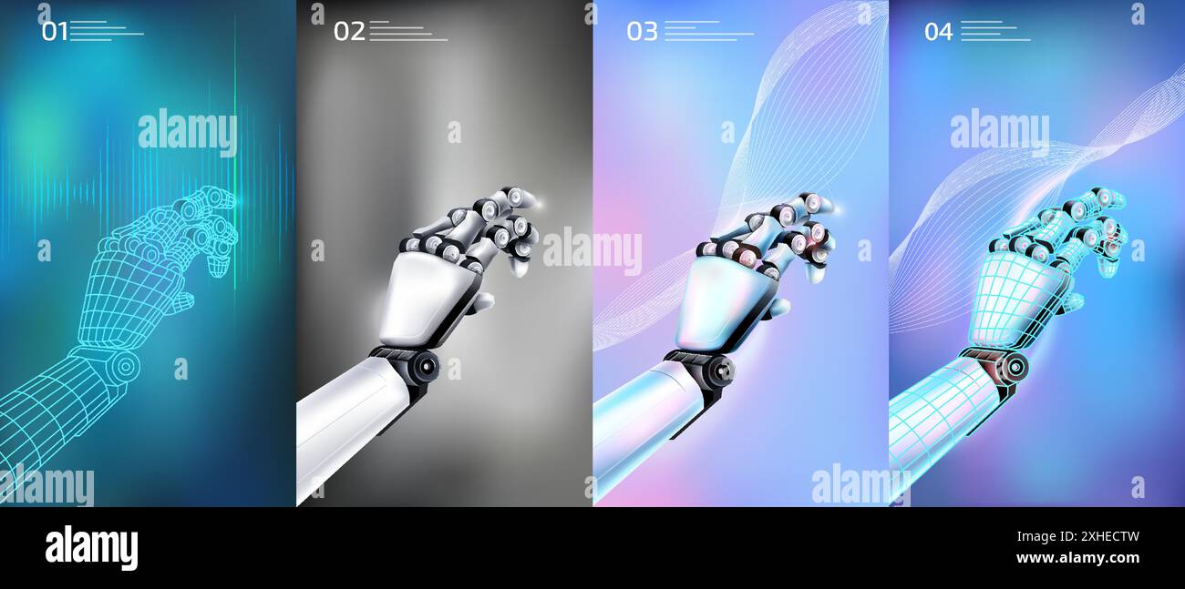 Robotic arms concept Stock Vector Images - Alamy