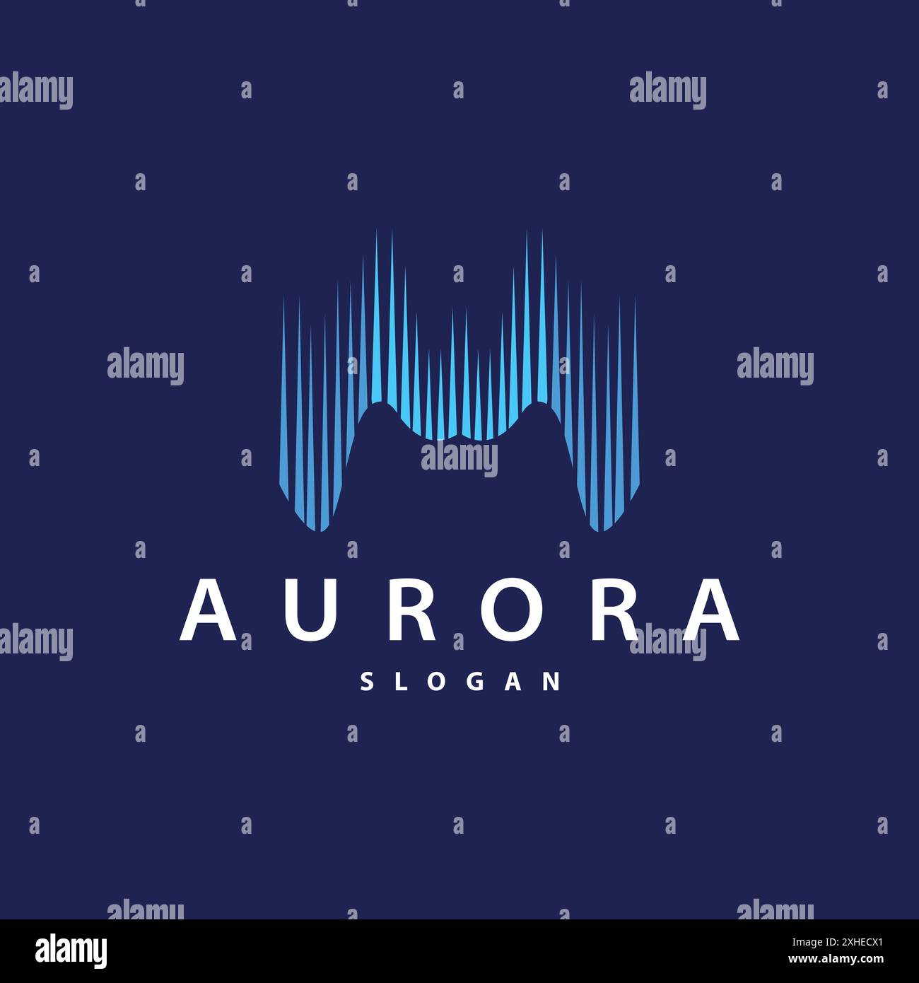 Aurora borealis logo hi-res stock photography and images - Alamy