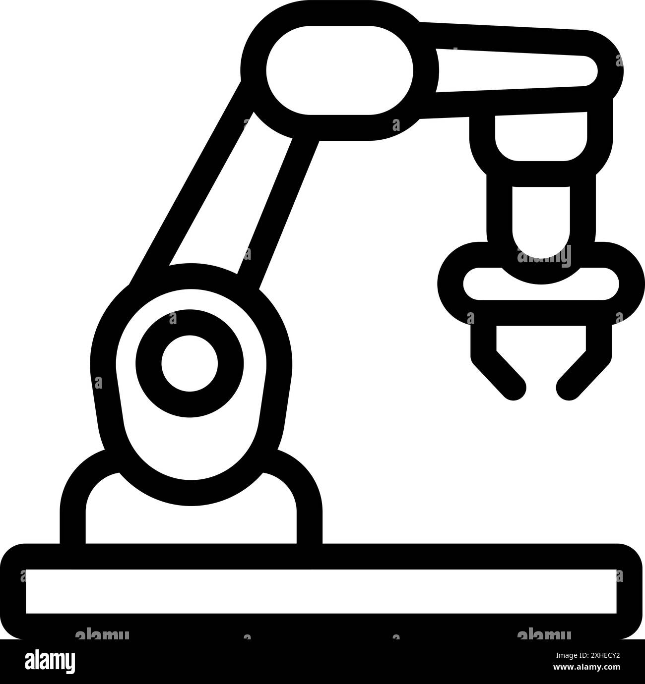 Robotic arm picking up an object, representing automation and advanced technology in modern ...