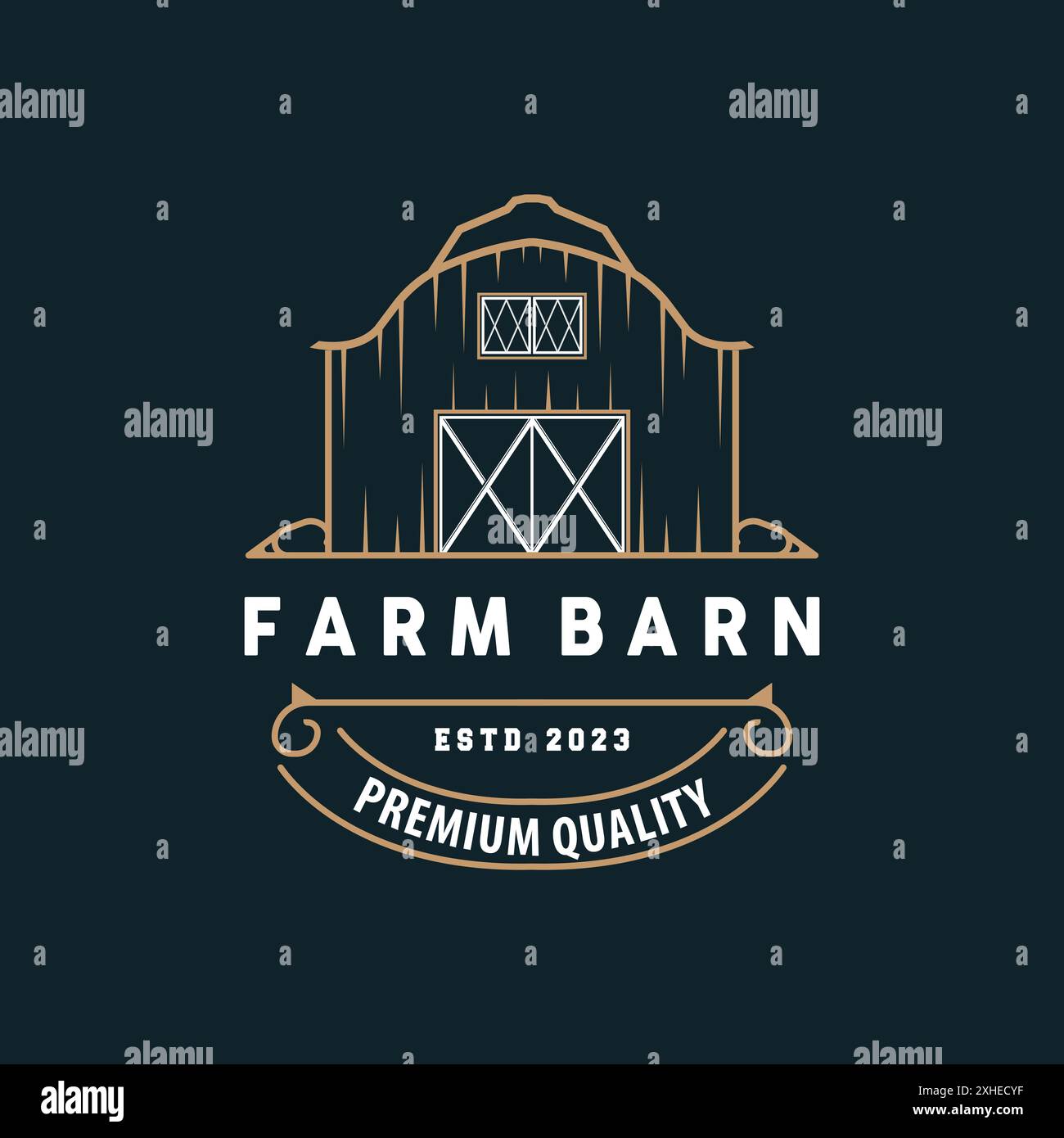 Barn Farm Logo Minimalist Vintage Rustic Design Vector Illustration Stock Vector Image & Art - Alamy