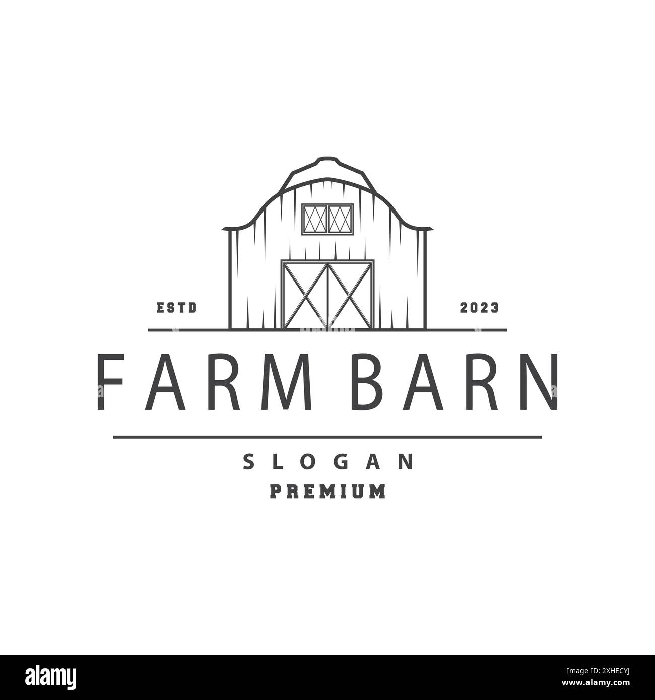 Barn Farm Logo Minimalist Vintage Rustic Design Vector Illustration ... Barn Farm Logo Minimalist Vintage Rustic Design Vector Illustration ...