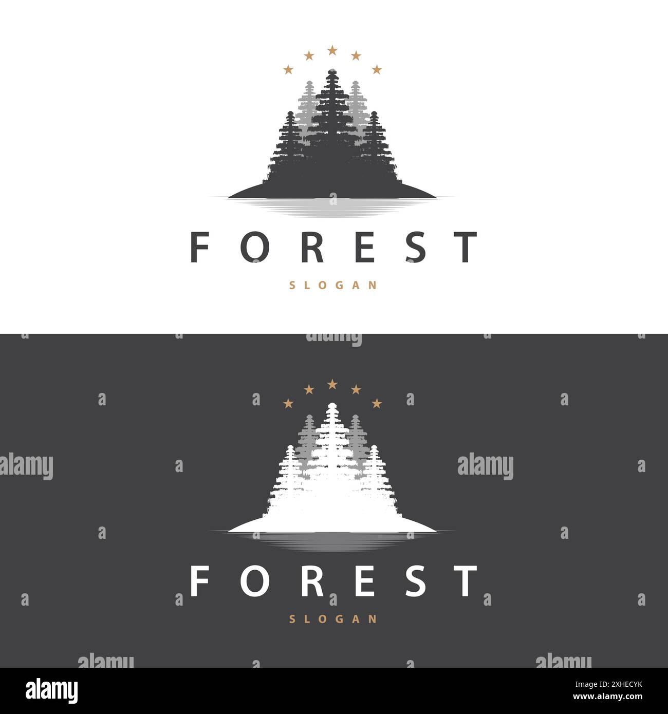 Oak tree logo typography hi-res stock photography and images - Alamy