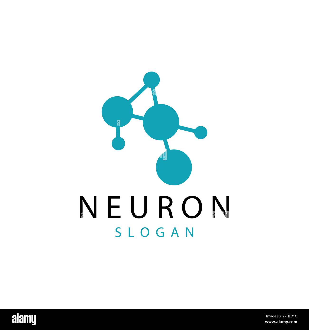 Neuron Logo, Neuron Nerve or Seaweed Vector Abstract Molecule Design ...