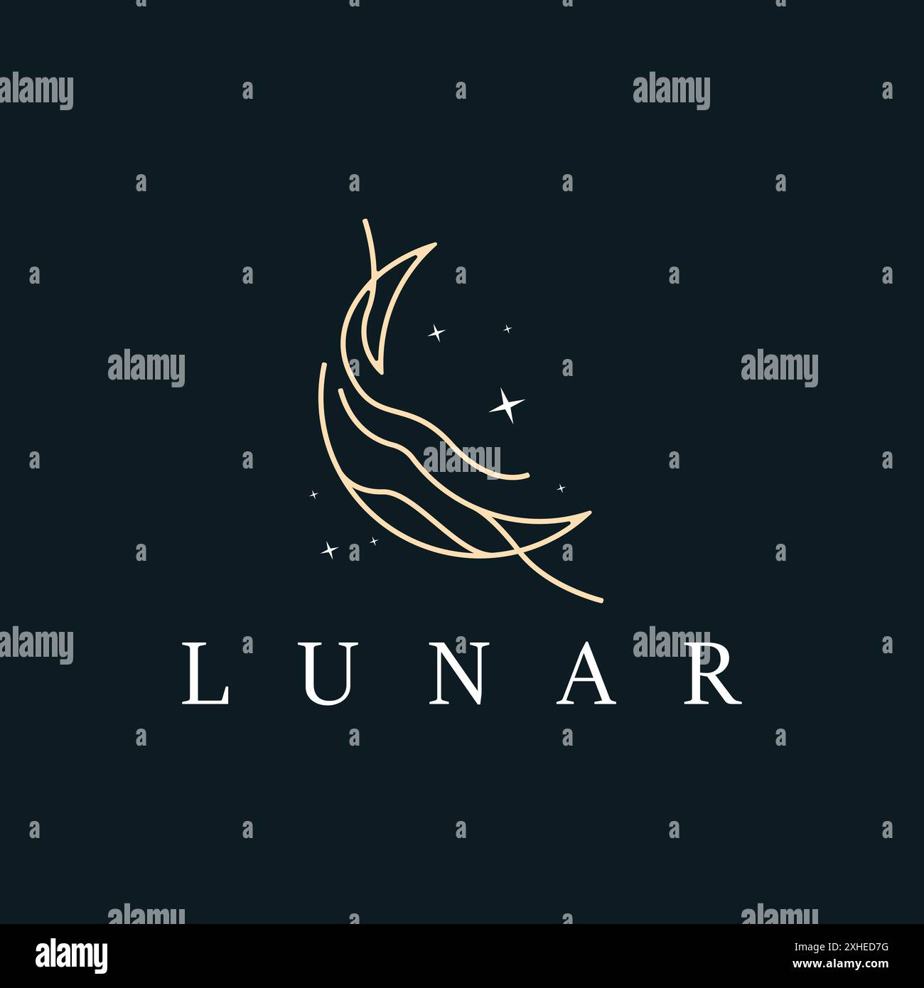 Moonlight statue Stock Vector Images - Alamy
