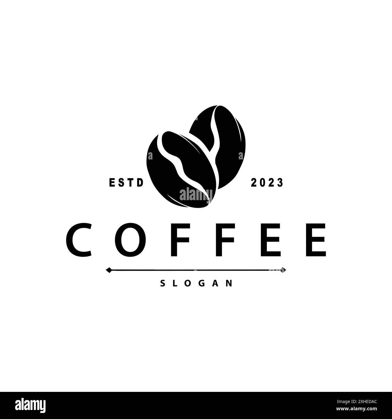 Coffee cafe logo Black and White Stock Photos & Images - Alamy