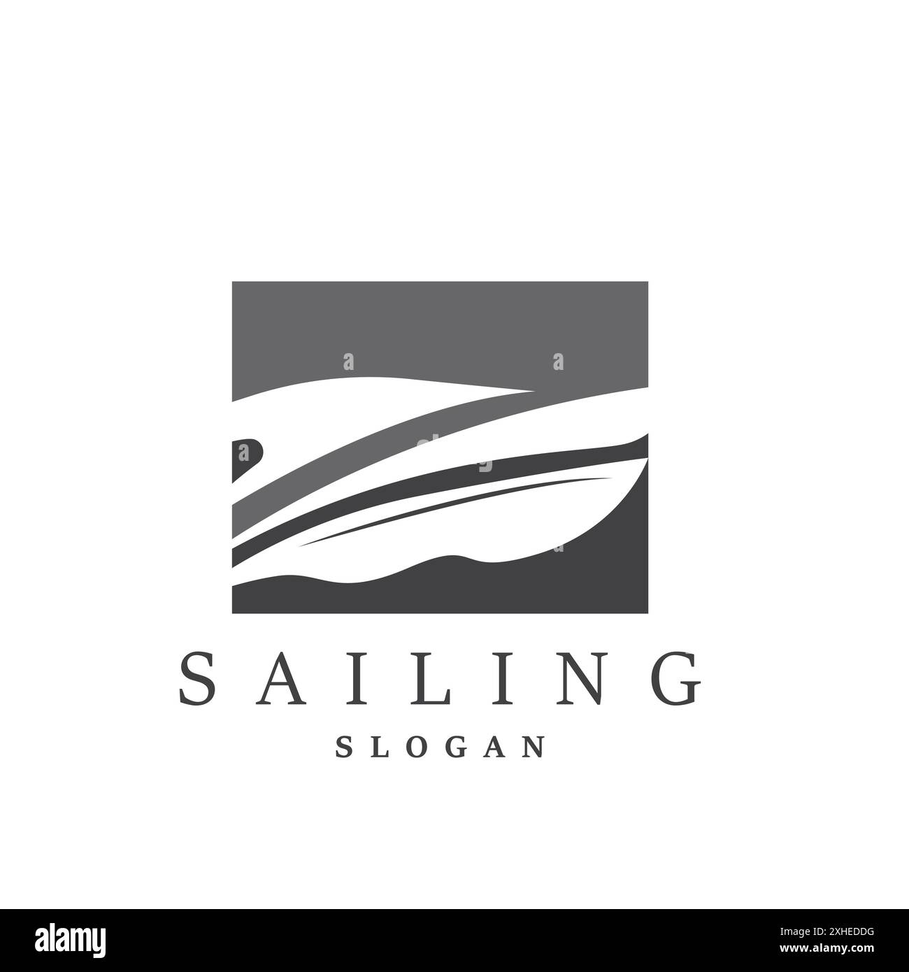 Simple Sailboat Logo Design, Symbol Vector Template Stock Vector Image ...