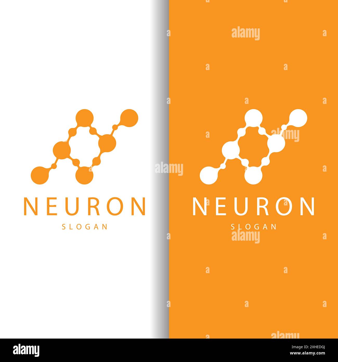 Neuron Logo, Neuron Nerve or Seaweed Vector Abstract Molecule Design ...