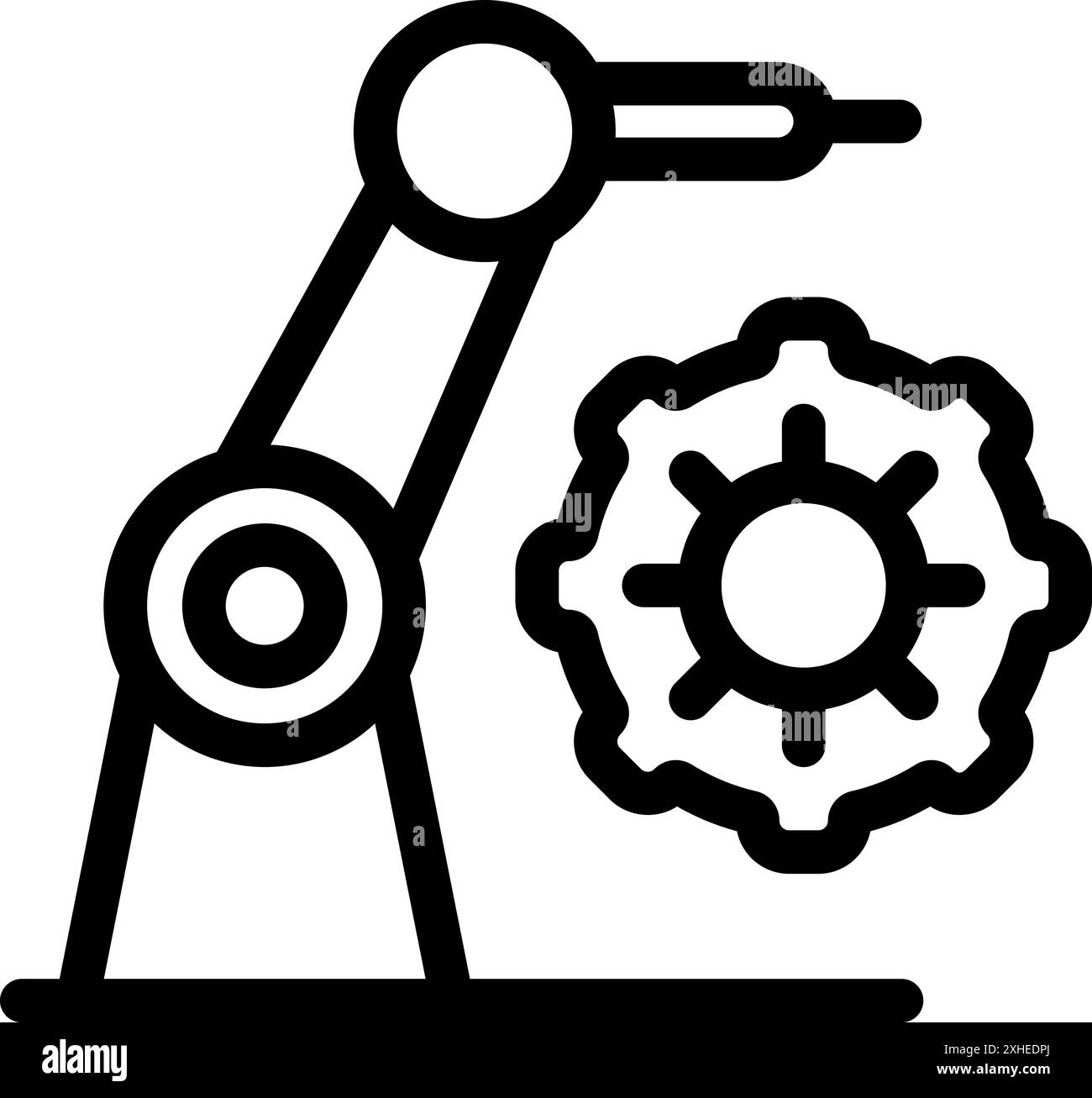 Robotic arm holding gear Cut Out Stock Images & Pictures - Alamy