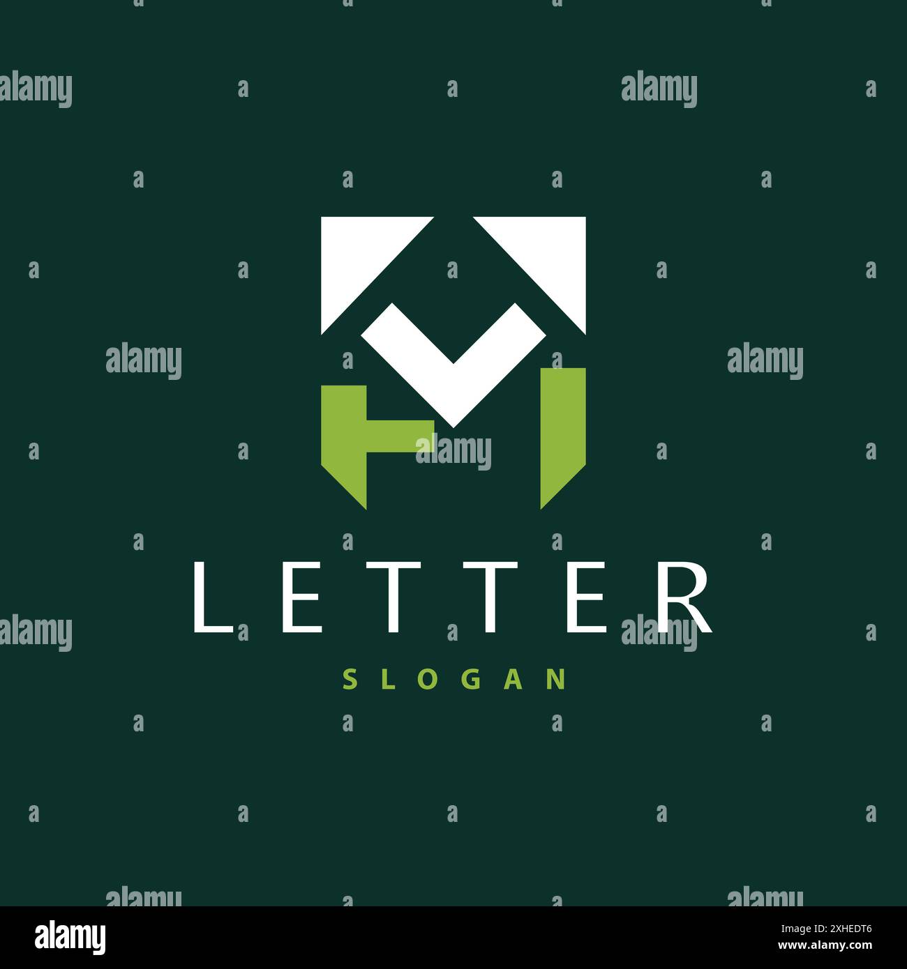 Initial HM Letter Logo, Modern and Luxury Vector Minimalist MH Logo ...