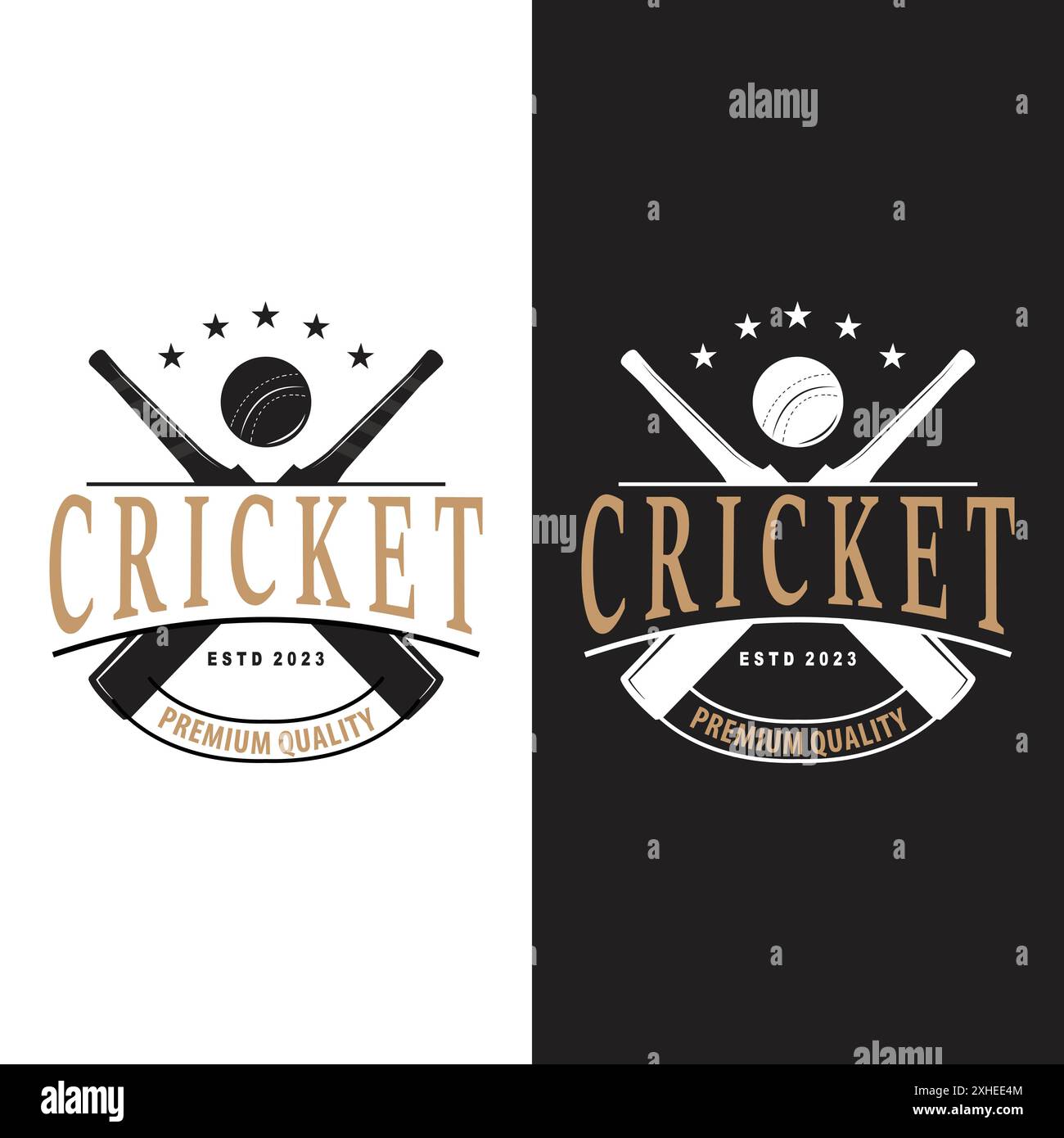 Cricket Sport Logo Design Vector Illustrator Template Stock Vector ...