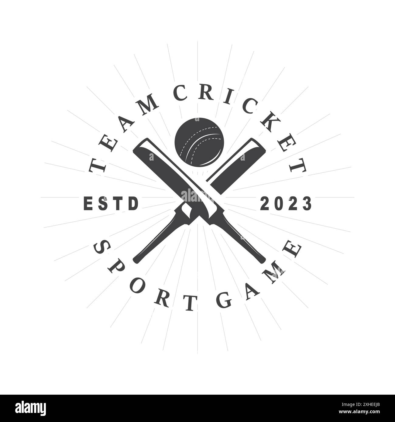 Elegant cricket logo hi-res stock photography and images - Alamy
