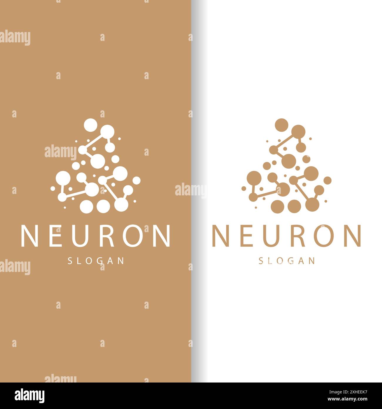 Neuron Logo, Neuron Nerve or Seaweed Vector Abstract Molecule Design ...
