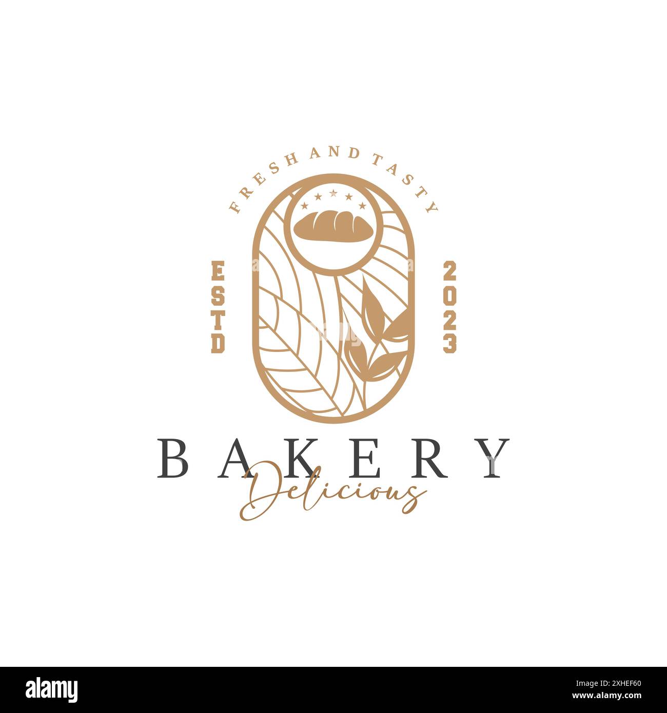 Simple bakery logo hi-res stock photography and images - Alamy