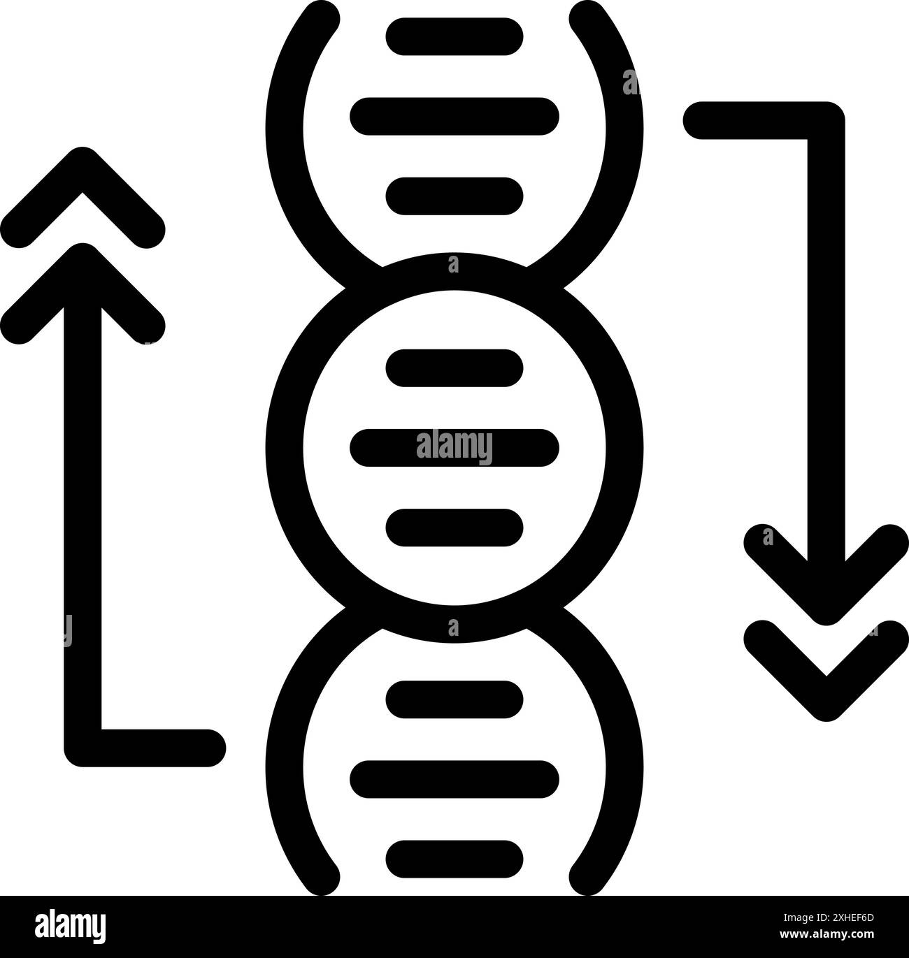 Dna double helix medical background Black and White Stock Photos ...